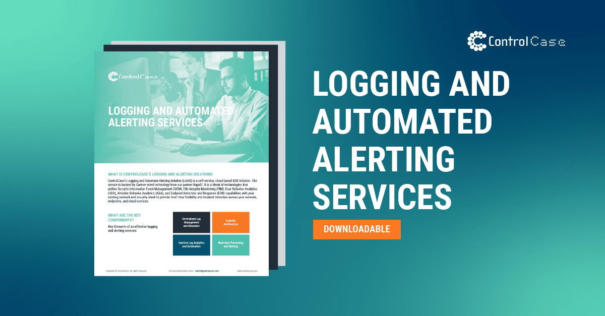Download ControlCase Logging & Alerting Datasheet | Real-Time XDR Security Solution